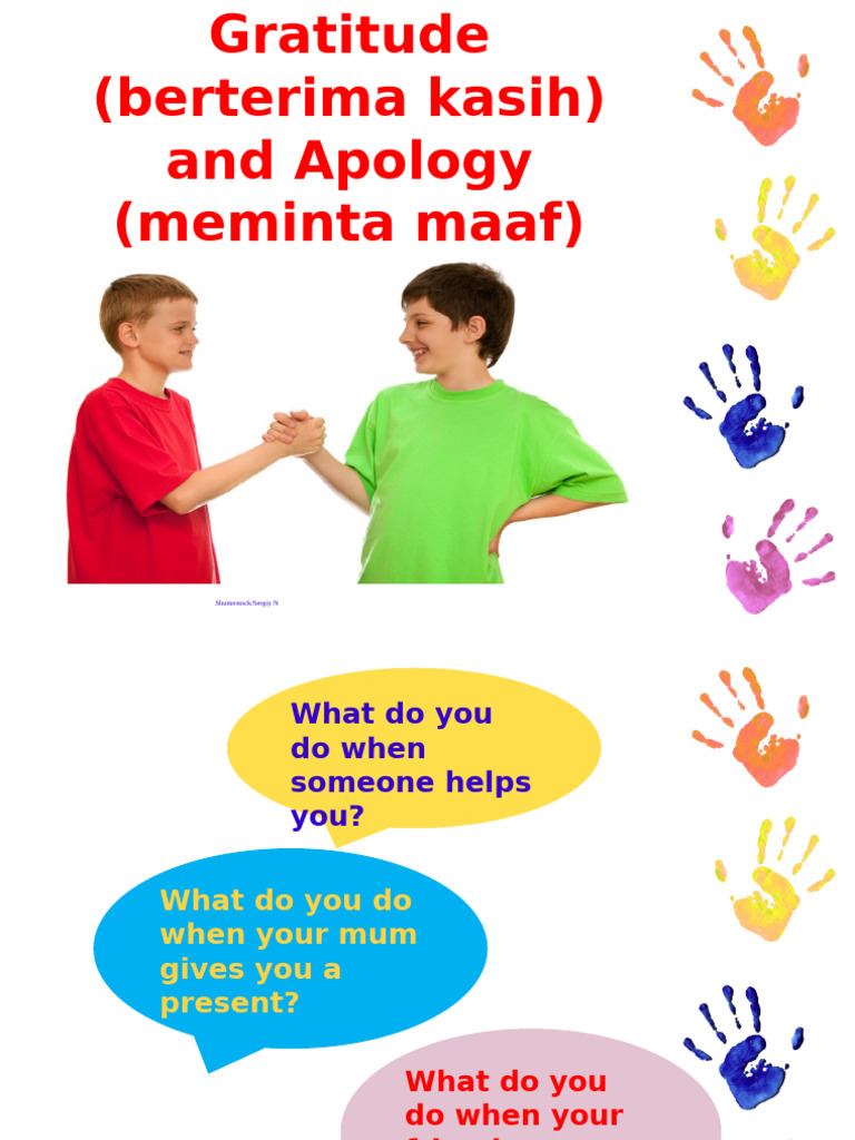 Gratitude and Apology | PDF