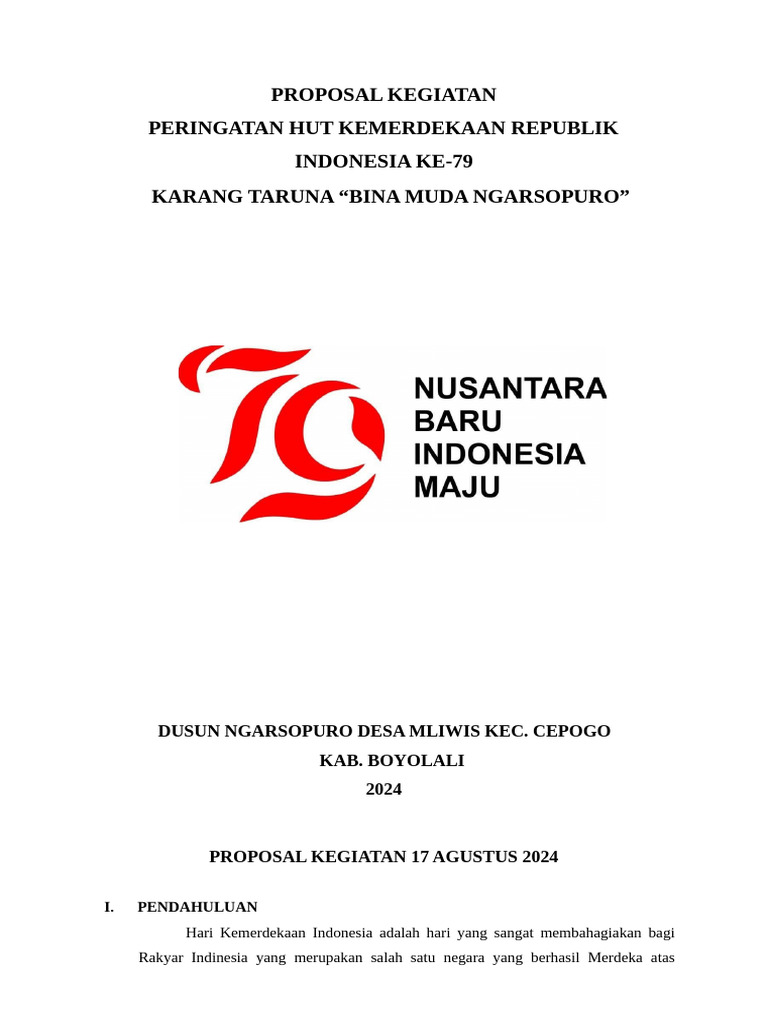 746411128-PROPOSAL-17-AGUSTUS (AutoRecovered) | PDF