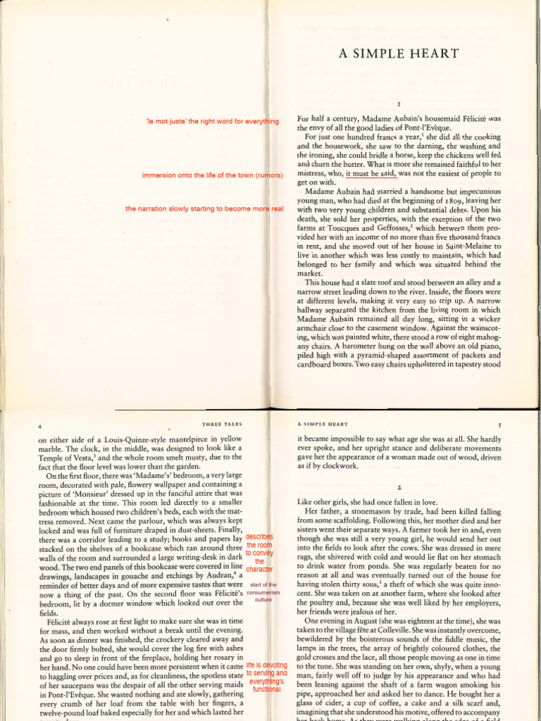 Flaubert - A Simple Heart | PDF