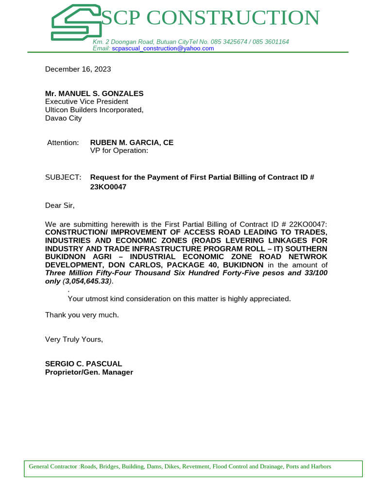 First Bill 47 | PDF