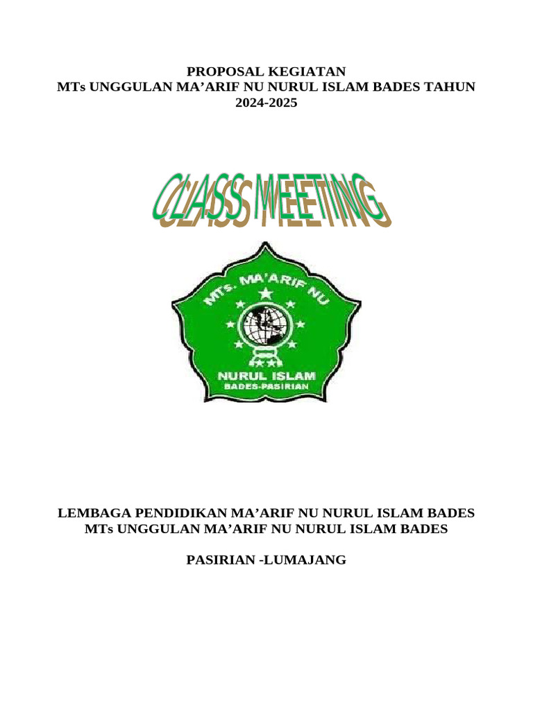 PROPOSAL LOMBA CM Ganjil 2024-2025 | PDF