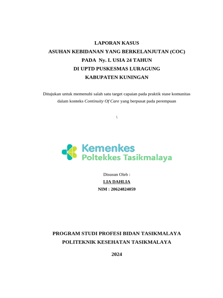 Laporan COC - Lia Dahlia | PDF