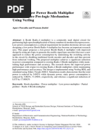 4-Bit Booth Multiplier in Verilog | PDF