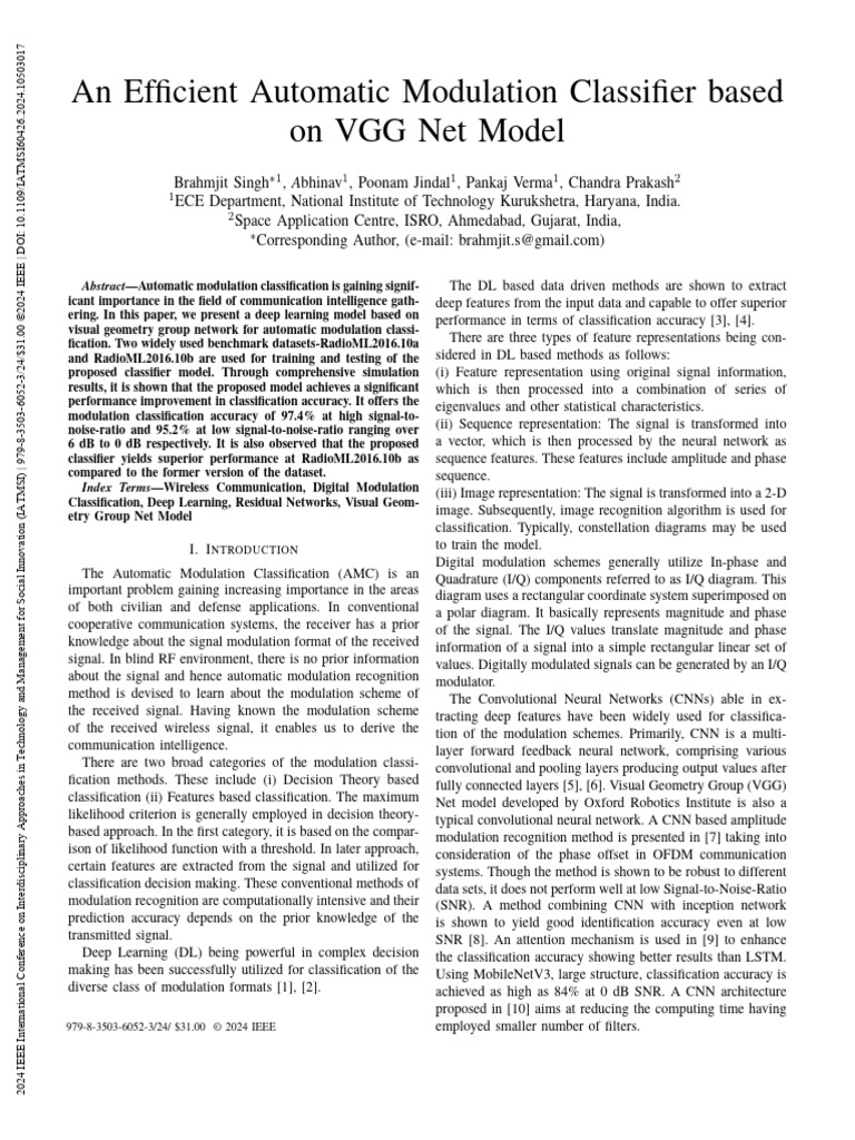 VGG IEEE | PDF | Deep Learning | Applied Mathematics