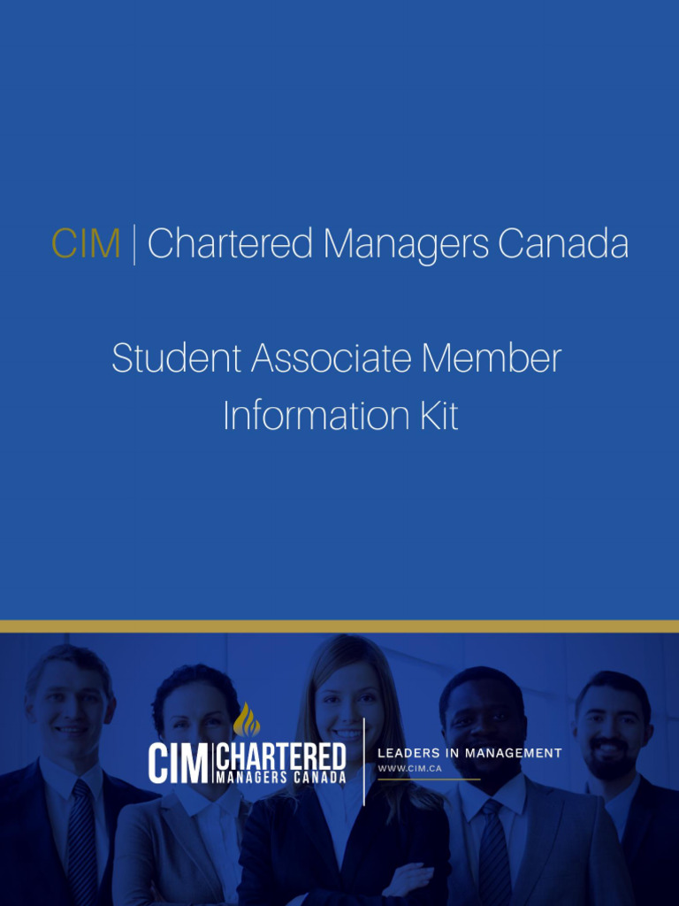 CIM Student Associate Member Info Kit | PDF | Social Media | Popular ...