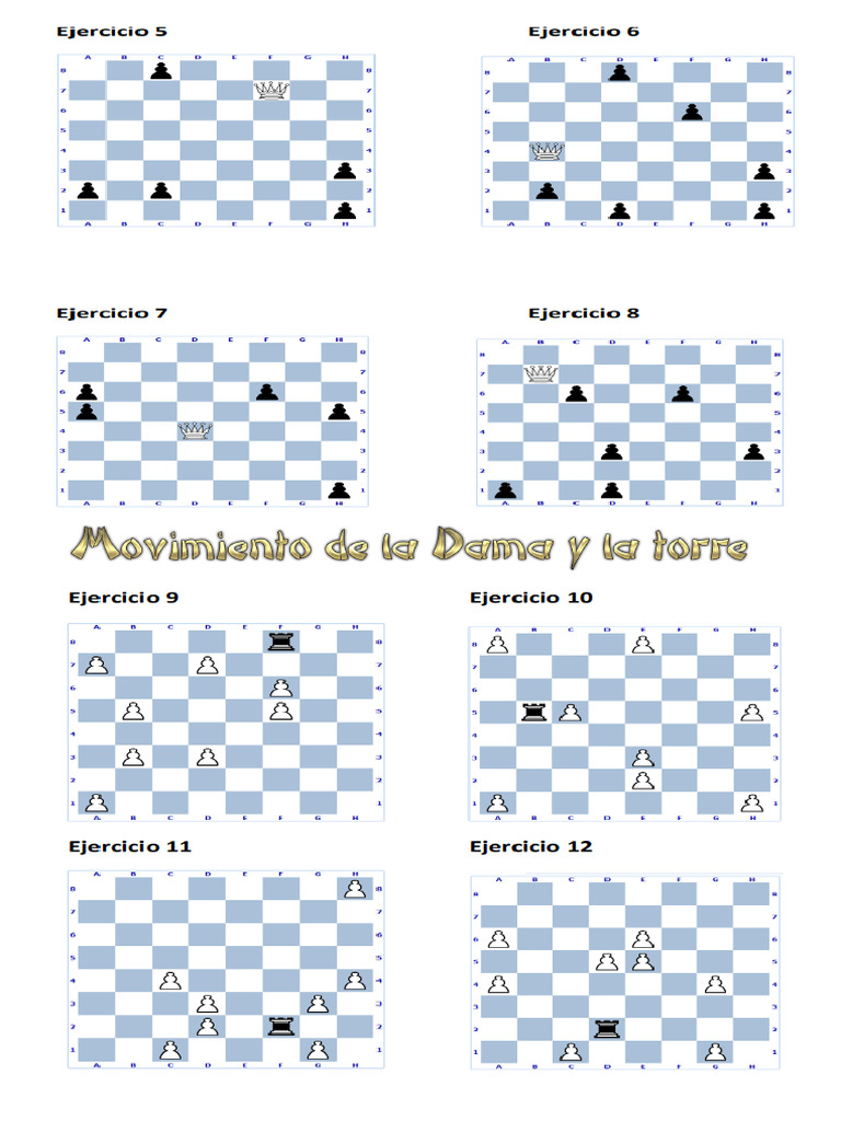 Ficha de Mov - Torre y Dama | PDF