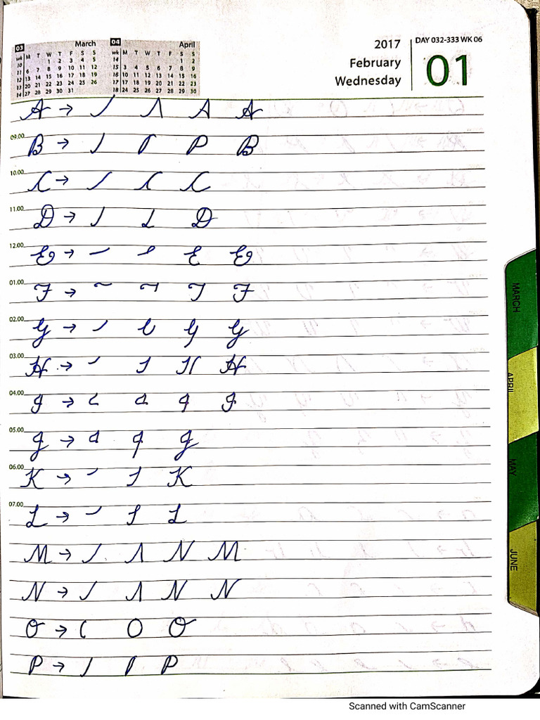 English Alphabet-Steps To Write Letter | PDF