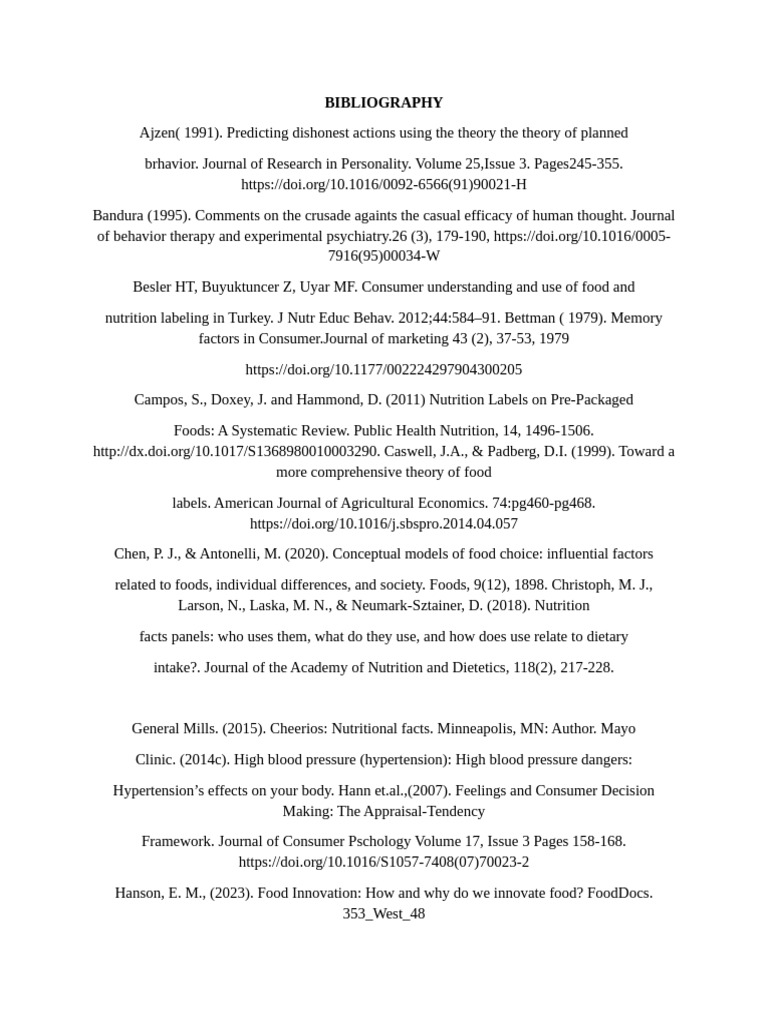 BIBLIOGRAPHY | PDF | World Health Organization