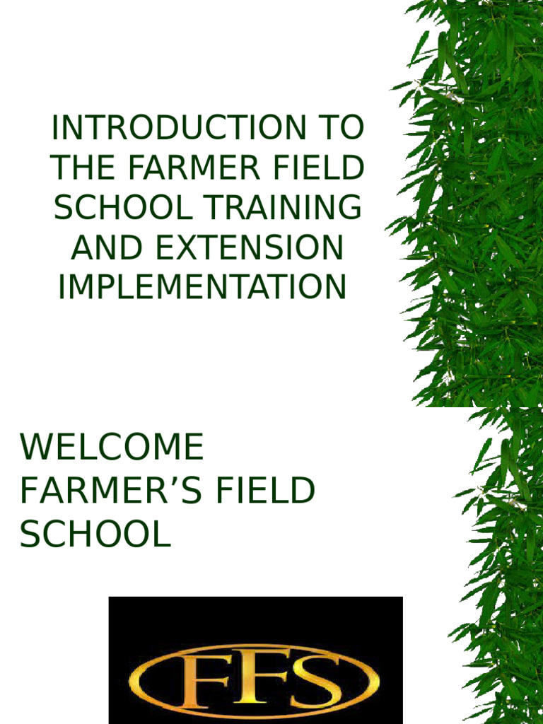 Introduction To Farmers Field | PDF | Agriculture