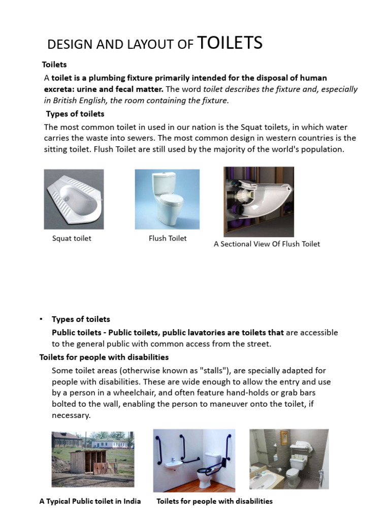 Design Consideration For Toilet Design | PDF | Toilet | Bathroom