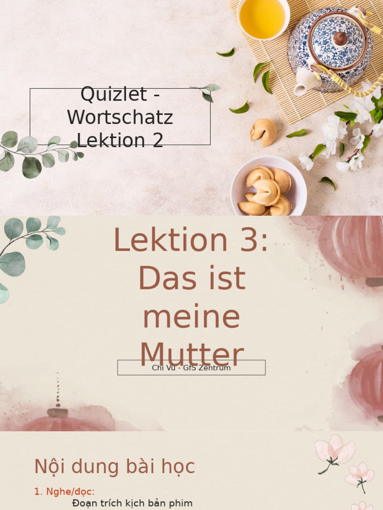 Menschen A1 - Lektion 3 | PDF