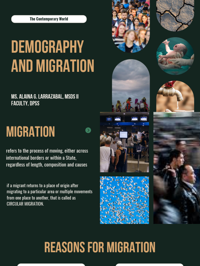 DEMOGRAPHY AND MIGRATION | PDF | Demography | Population