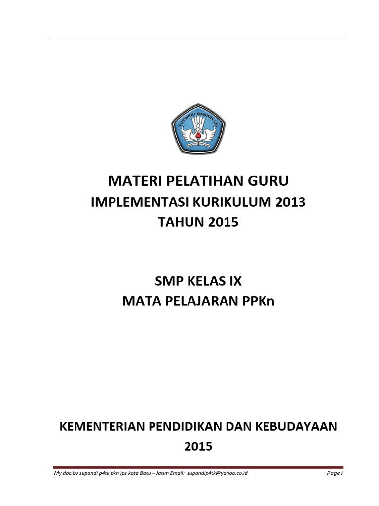 05 Modul PPKn SMP Final | PDF