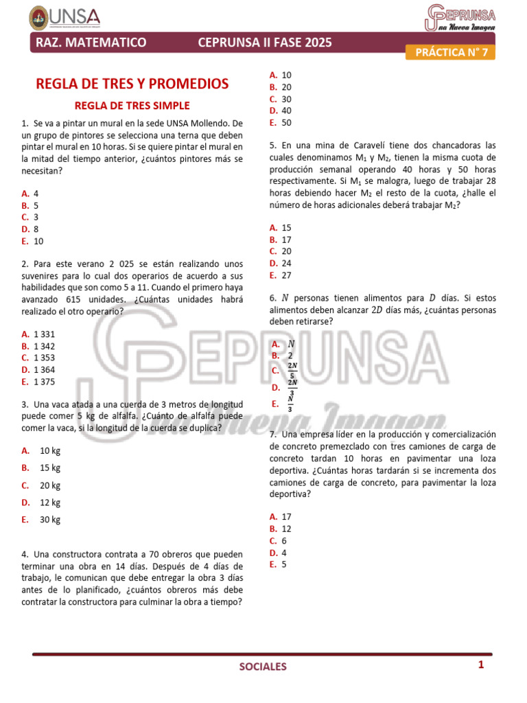 P7 RAZ Mate Ceprunsa 2025 | PDF