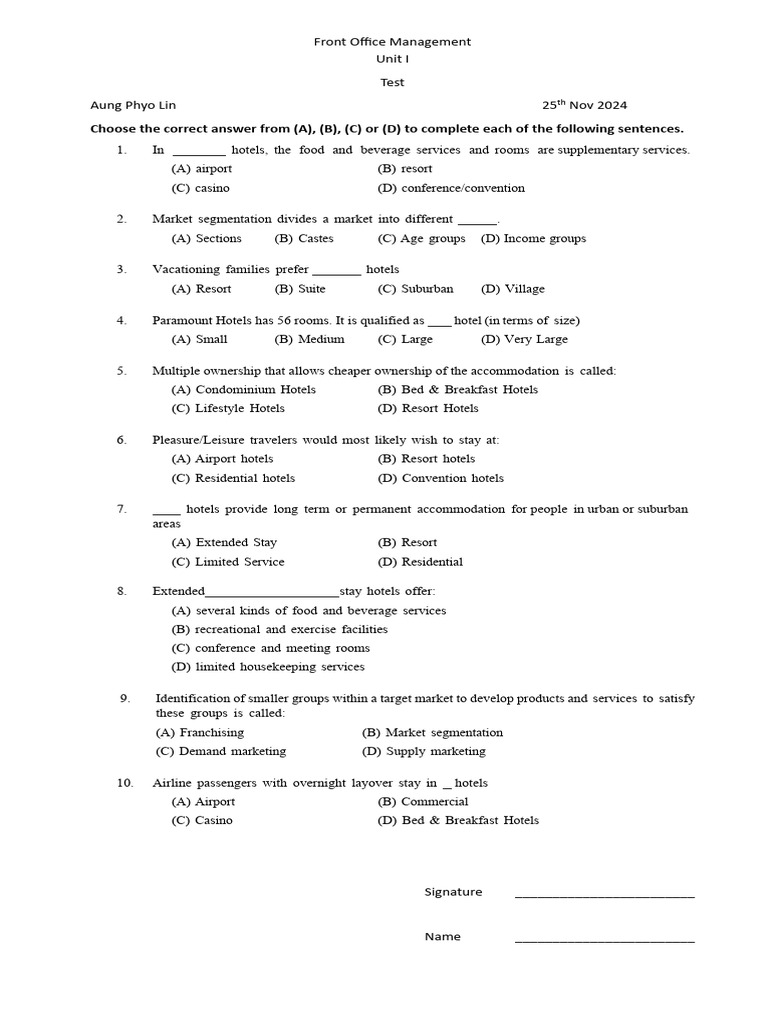 Aung Phyo Lin | PDF | Hotel | Resort