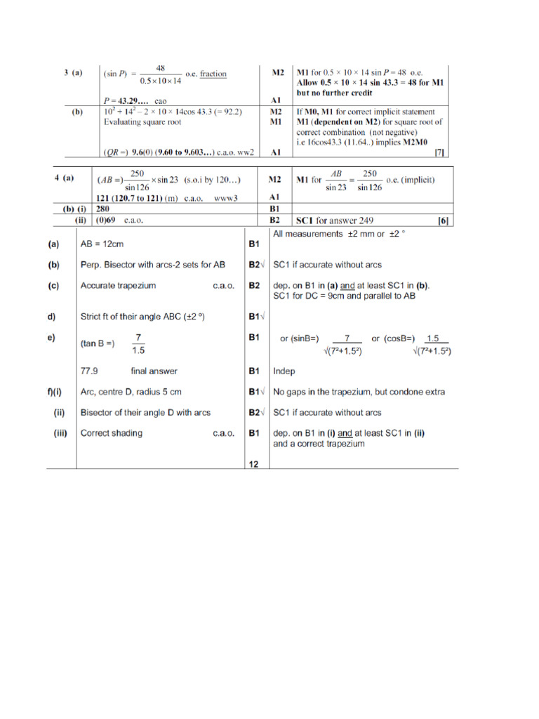 Revision Test Paper 4ms | PDF
