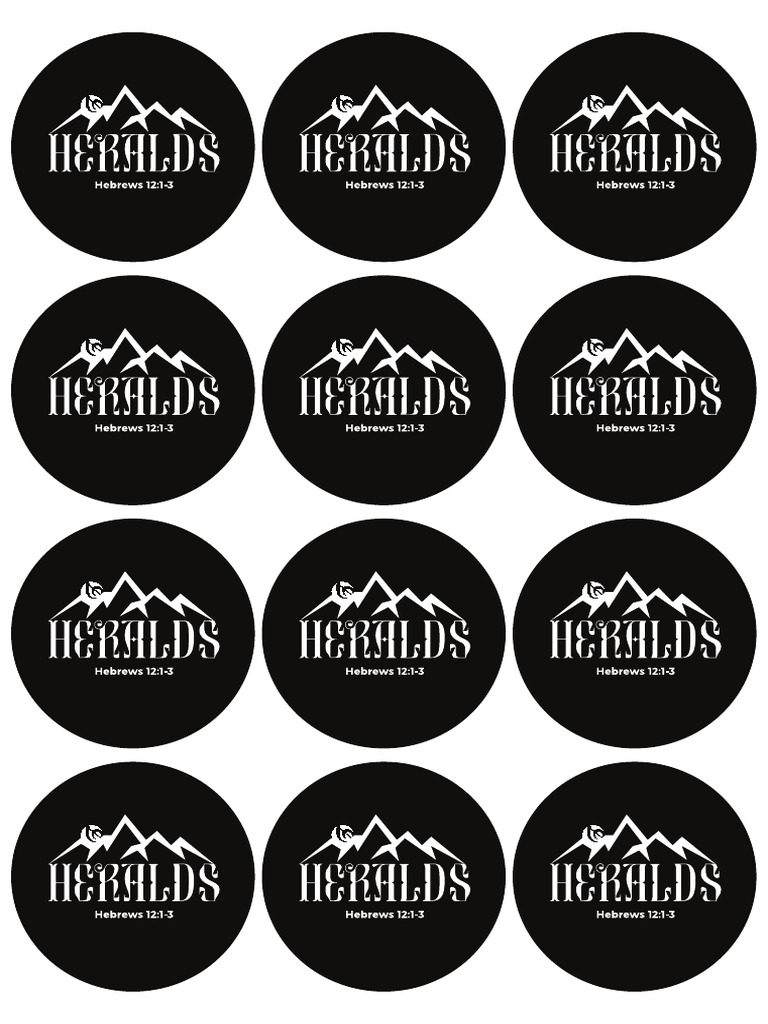 A4 Badge For Print Heralds Walakers | PDF