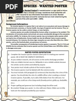 Invasive Species Wanted Poster | PDF | Science & Mathematics
