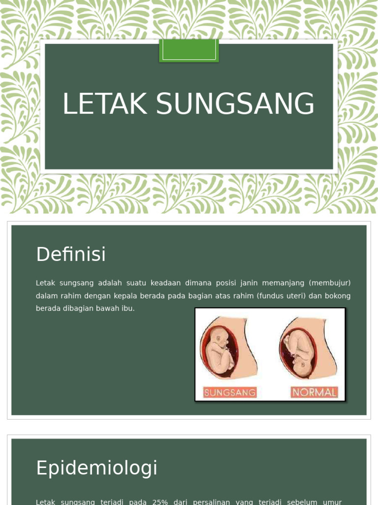 Letak Sungsang | PDF