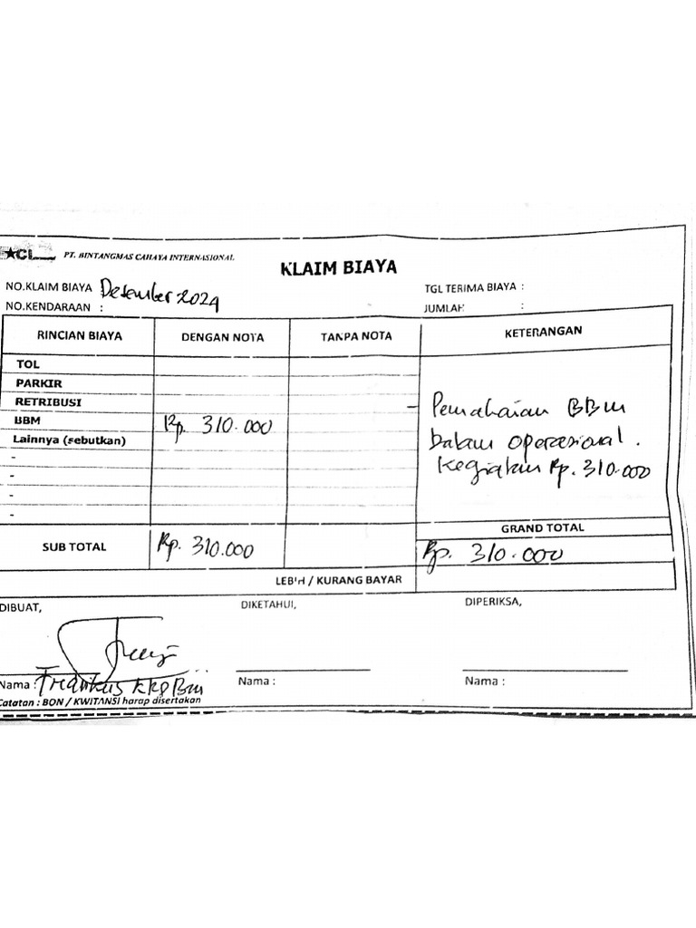 Klaim Bbm | PDF Klaim Bbm | PDF