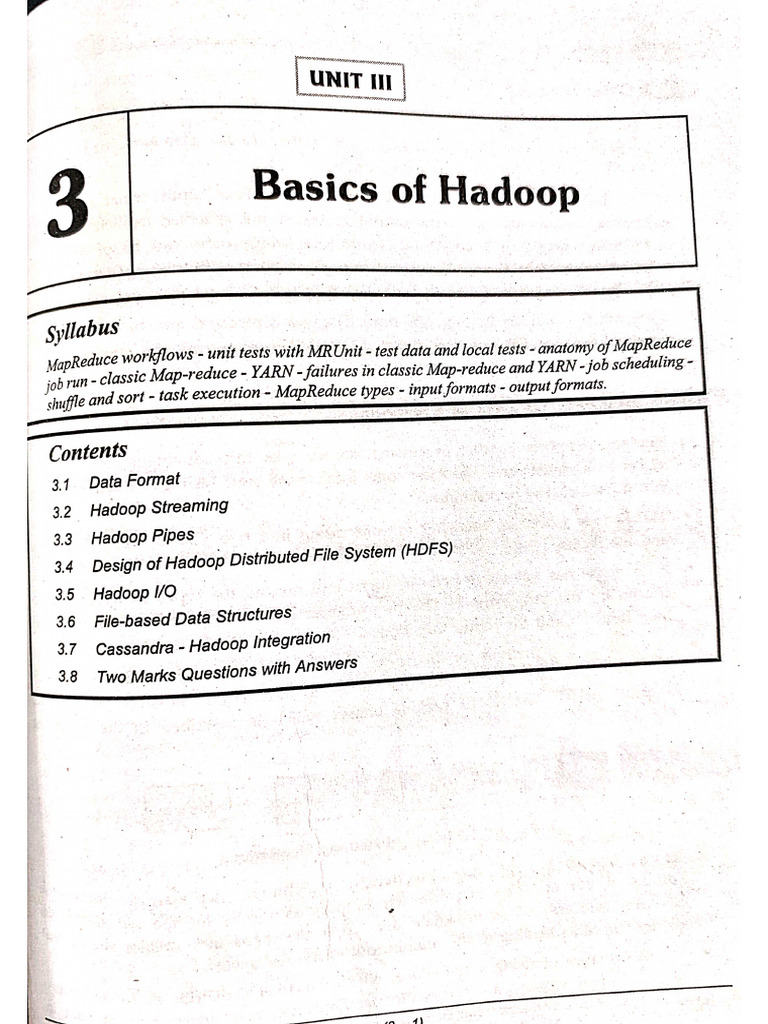 Big Data Analytics Unit-3 | PDF