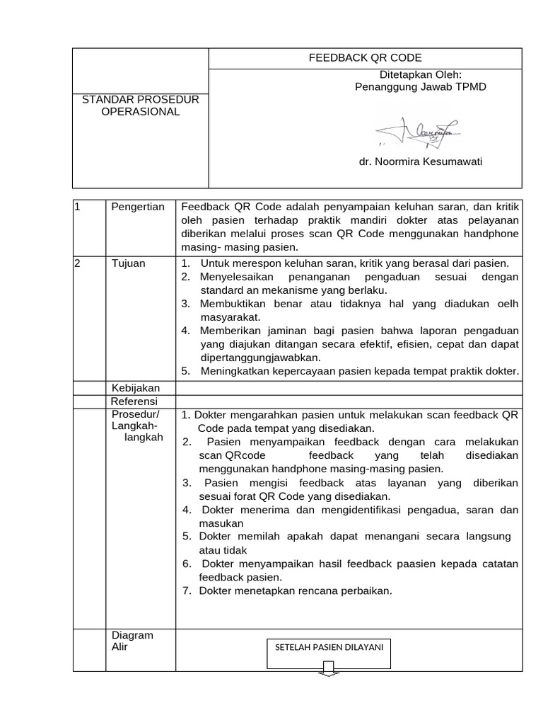 Spo Feedback QR Code Noormira Scribt | PDF