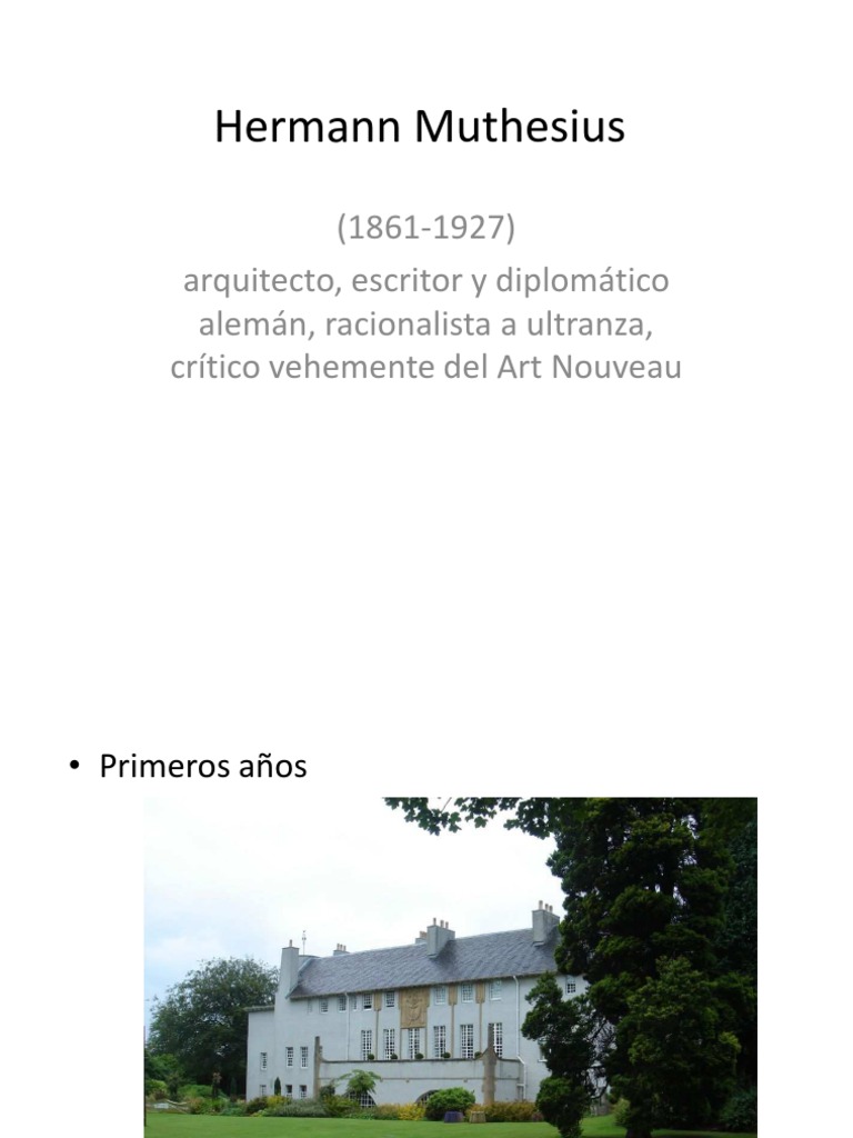 Hermann Muthesius | PDF