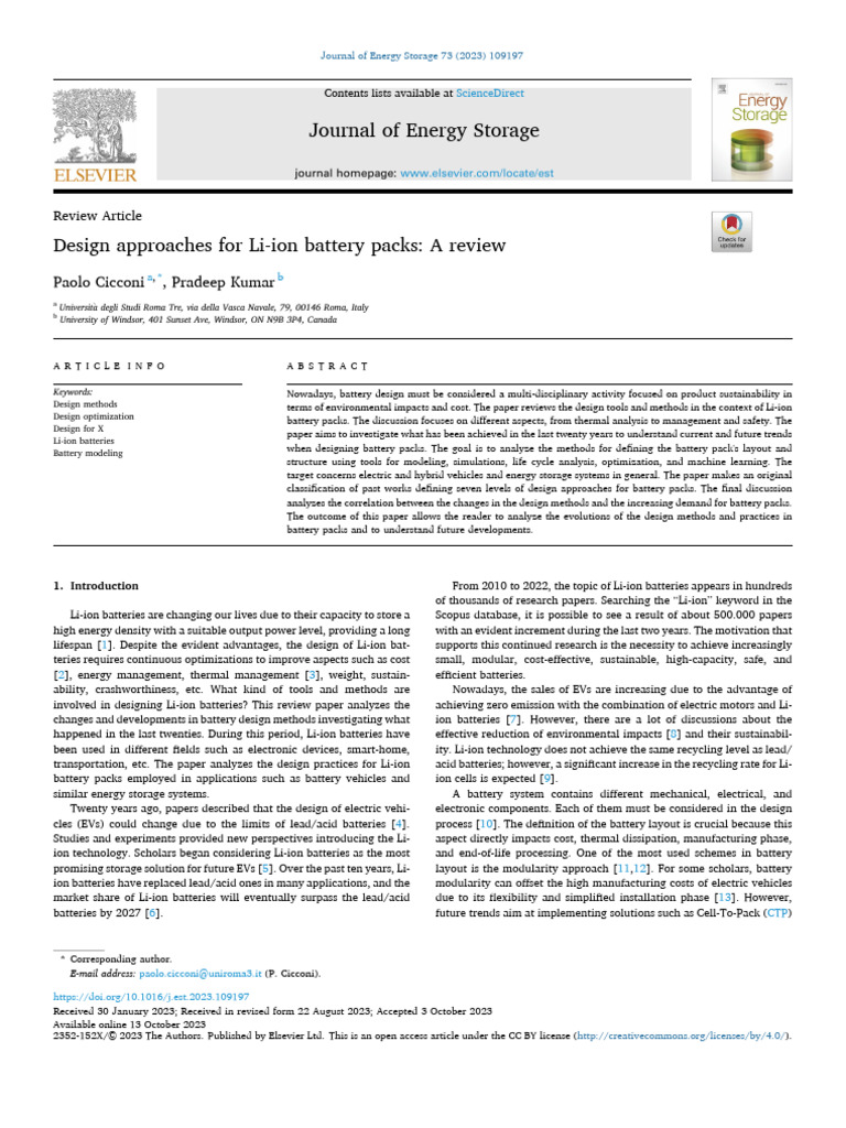 Design approach of Li ion battery | PDF | Lithium Ion Battery | Finite ...