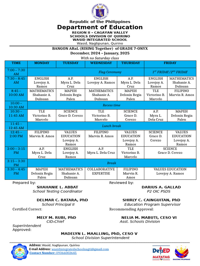 Bangon Aral Class Program | PDF | Philippines | Public Administration