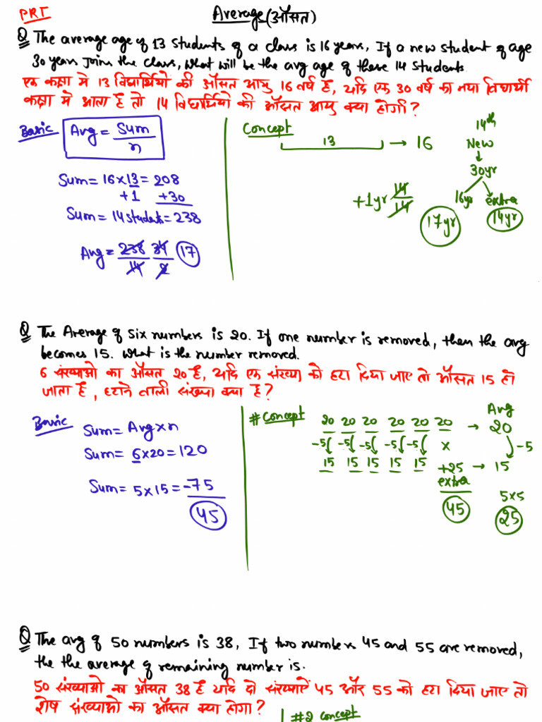 Average - 19 Nov - Class PNG | PDF