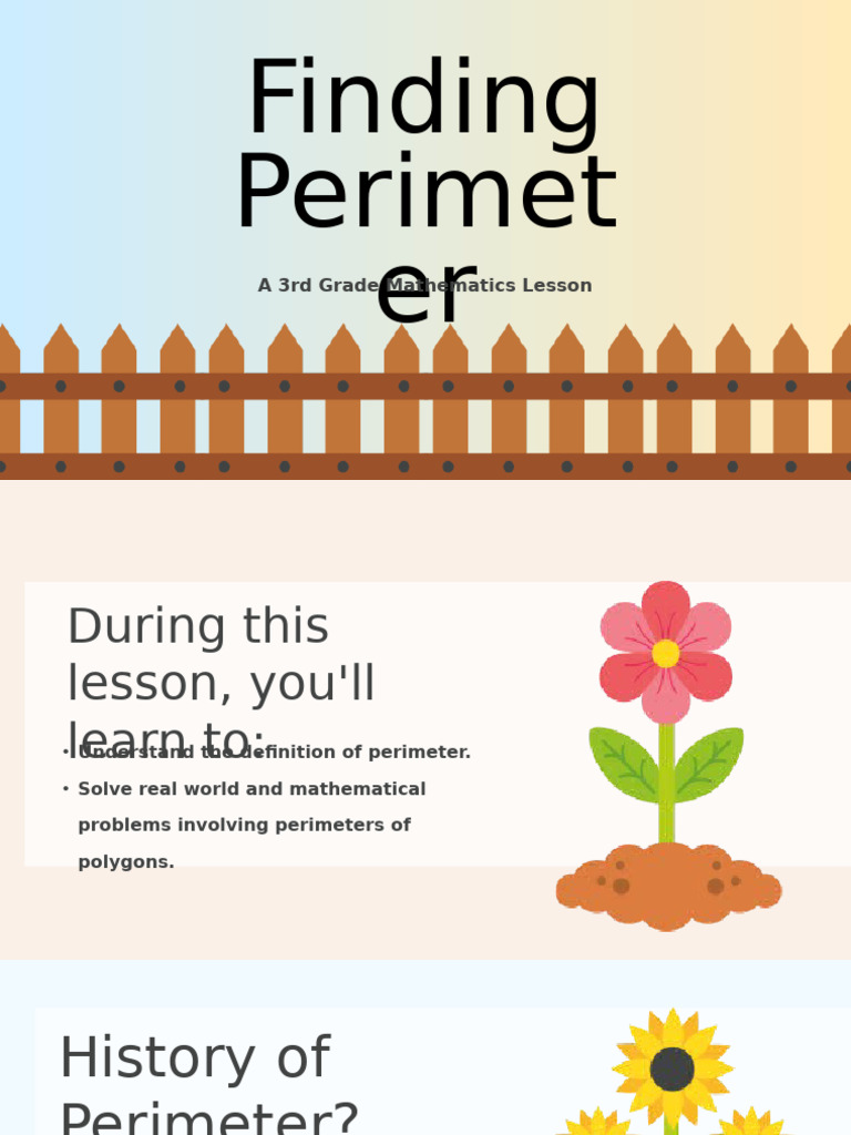 Perimeter Presentation | PDF | Elementary Geometry | Euclidean Geometry