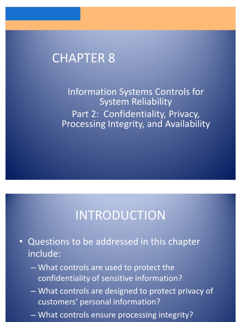 Information Systems Controls For System Reliability Pdf Backup