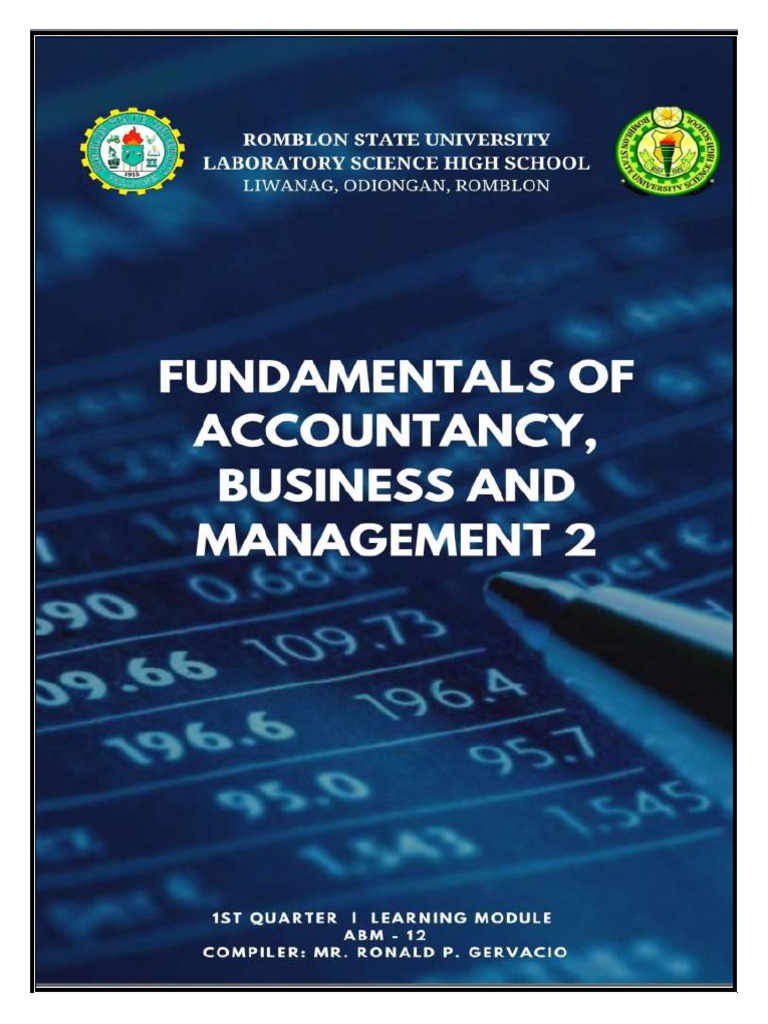 MODULE FABM 2 | PDF | Balance Sheet | Expense