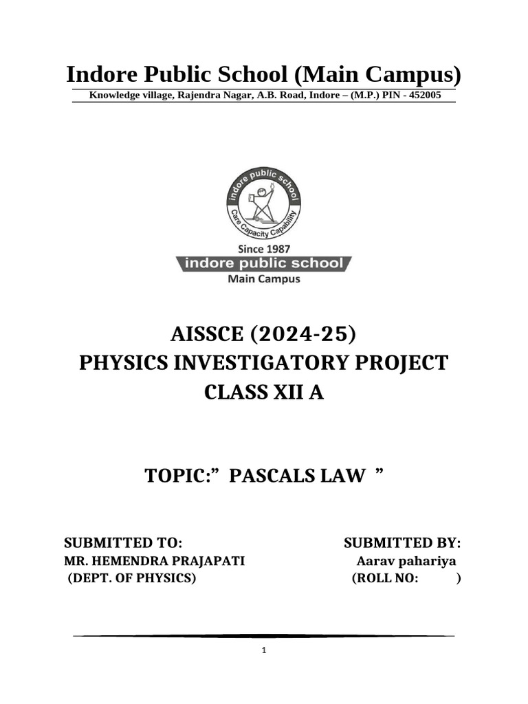 Pascal's Law (2) With Intro-1 | PDF | Fluid Mechanics | Fluid Dynamics