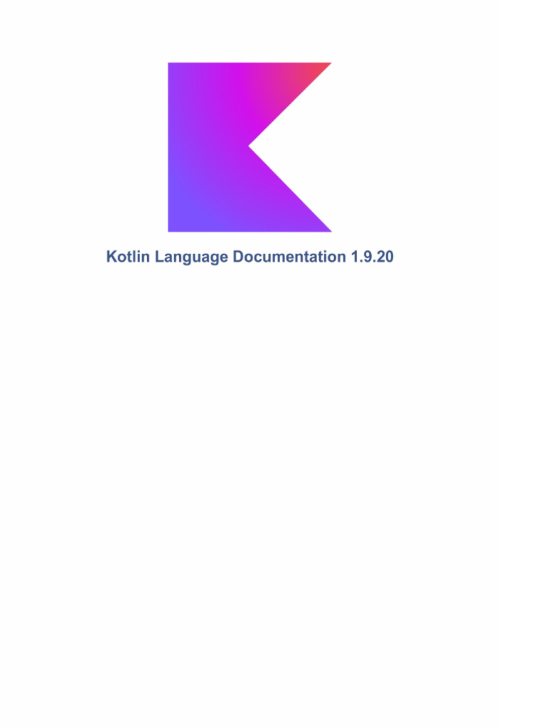 Kotlin Language Documentation 1.9.20 | PDF