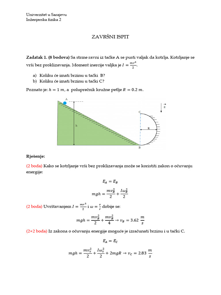 ZAVRŠNI ISPIT IF1 Rješenja (1) | PDF