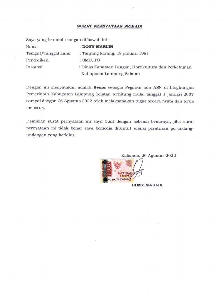 Berkas Dony Marlin | PDF