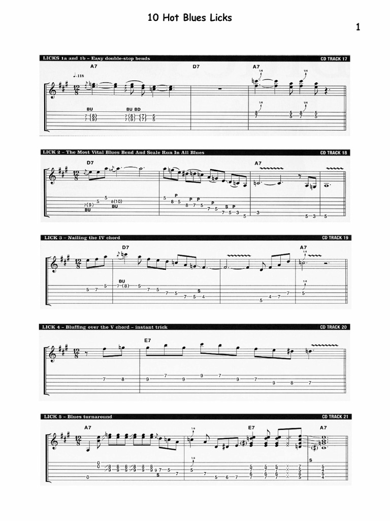 10 Hot Blues Licks | PDF