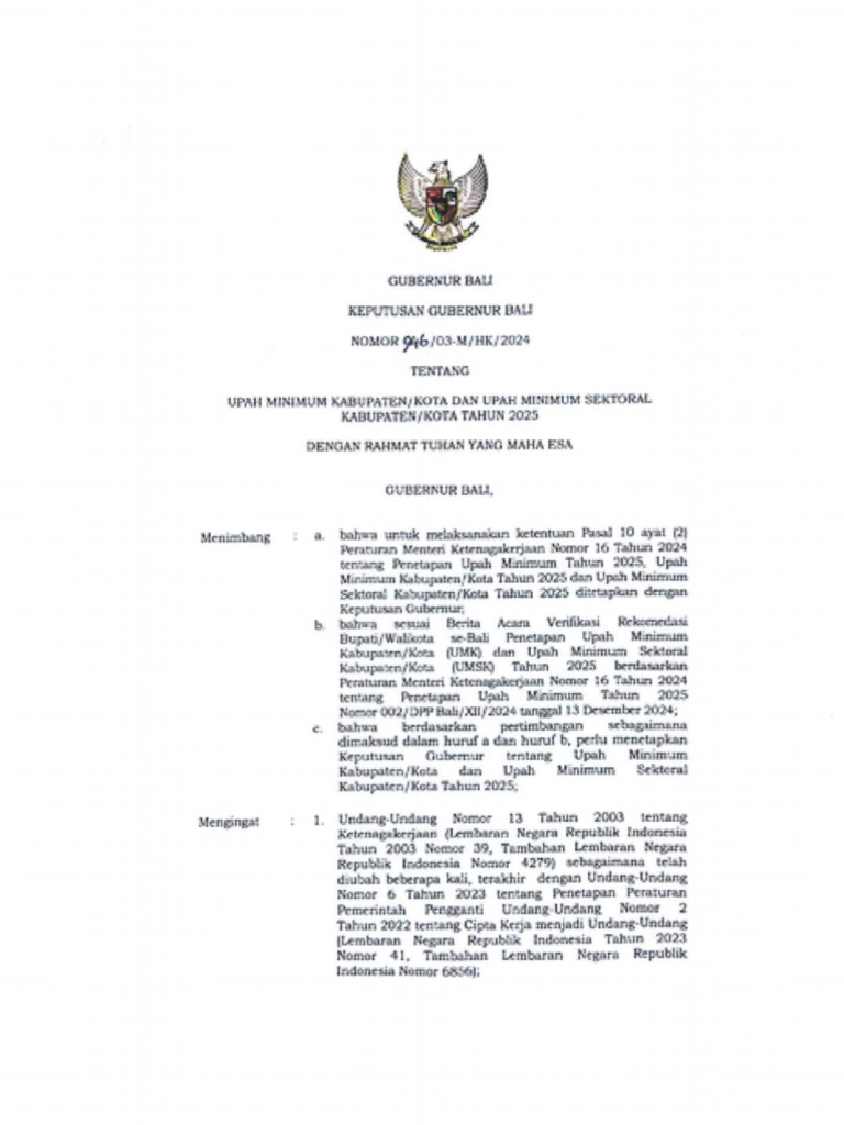 Umk 2025 - Bali | PDF