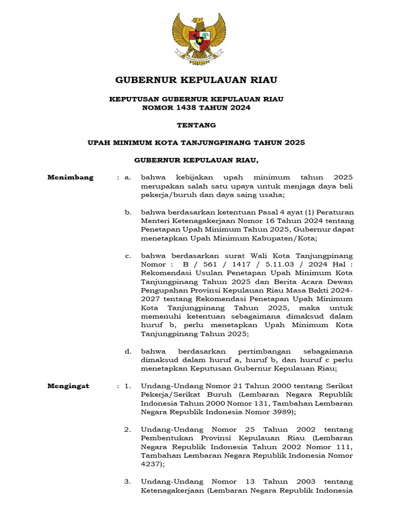 Umk 2025 - Tanjungpinang | PDF