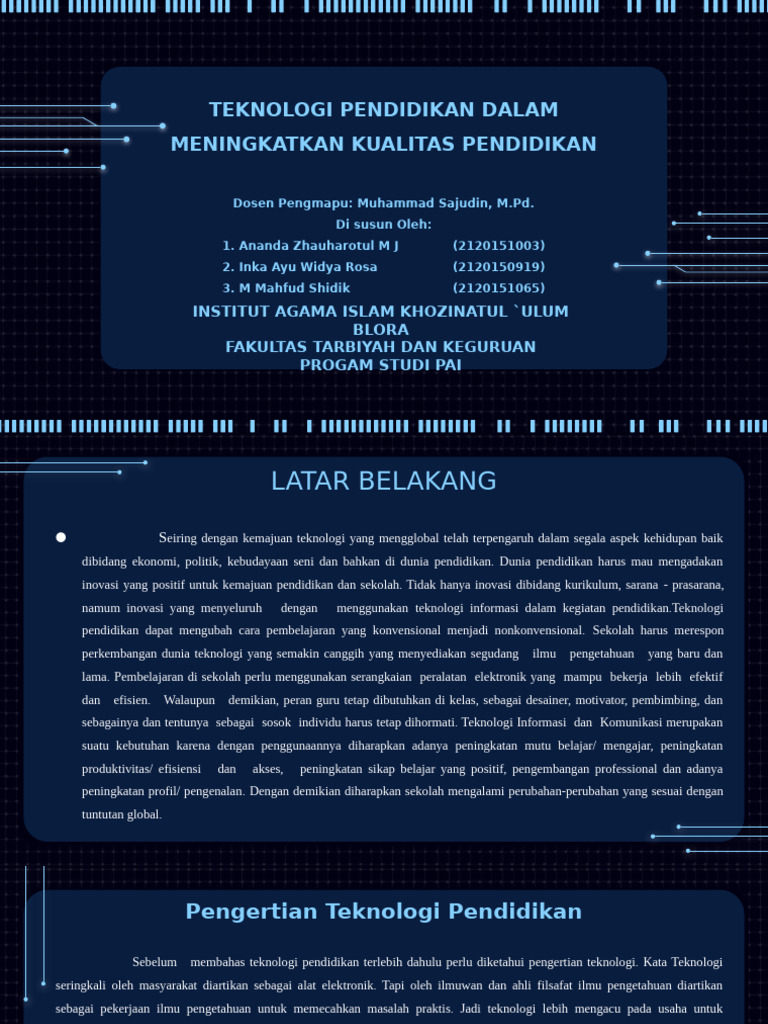 Teknologi Pendidikan - Kel 5 | PDF