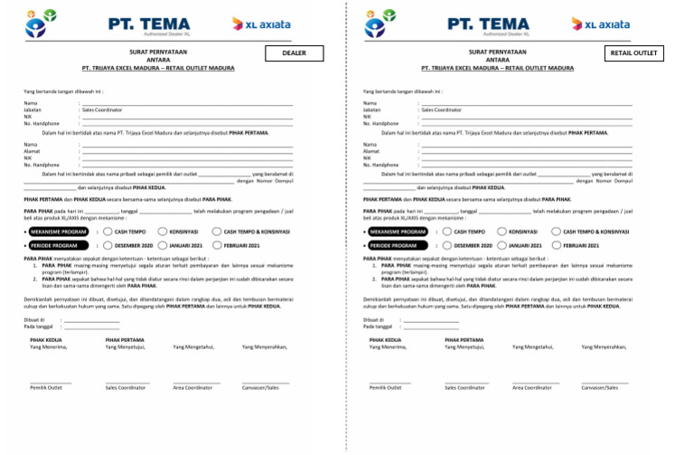 Form Pernyataan CT-KONSI | PDF
