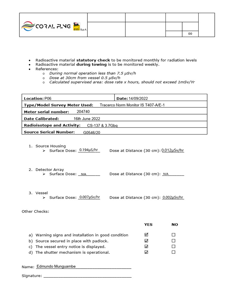 Radioactive Material Survey Protocol | PDF | Nuclear Chemistry | Forms ...
