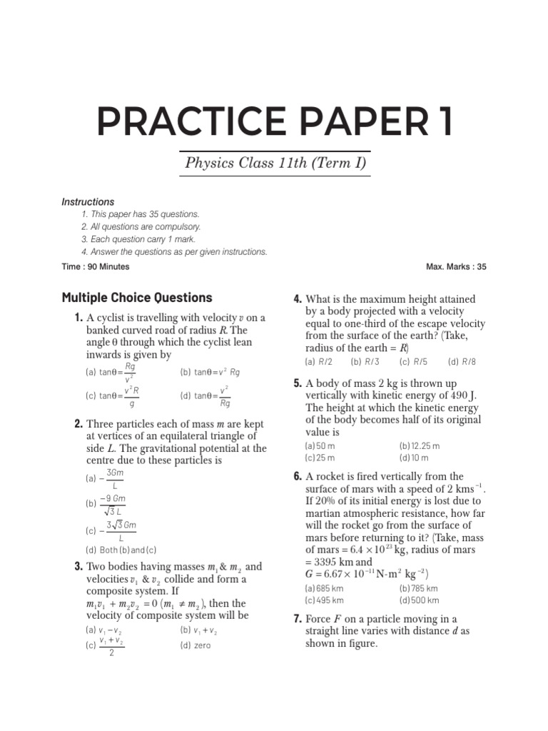 CBSE Physics 11th Tarun Sir | PDF | Acceleration | Force