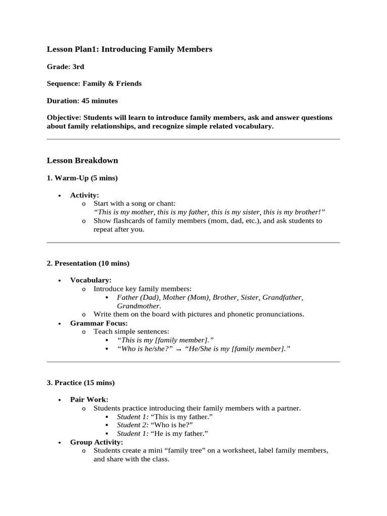 Lesson Plans Primary School | PDF | Learning | Human Communication