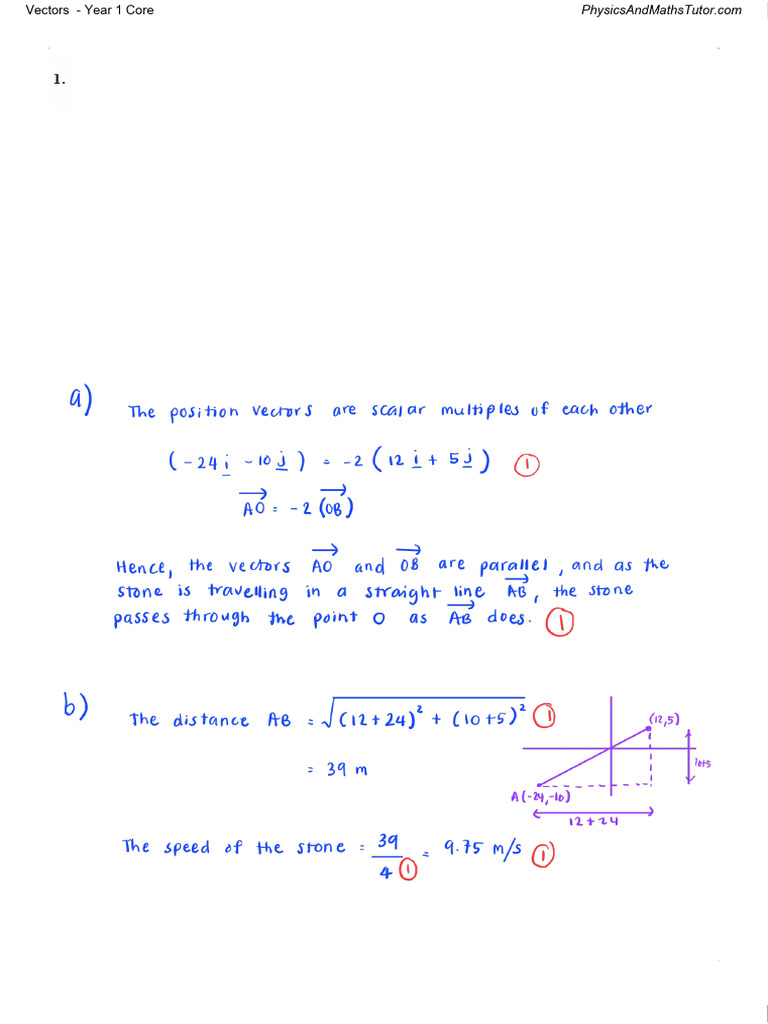 Vectors: Motion and Geometry Problems | PDF | Area | Elementary Mathematics