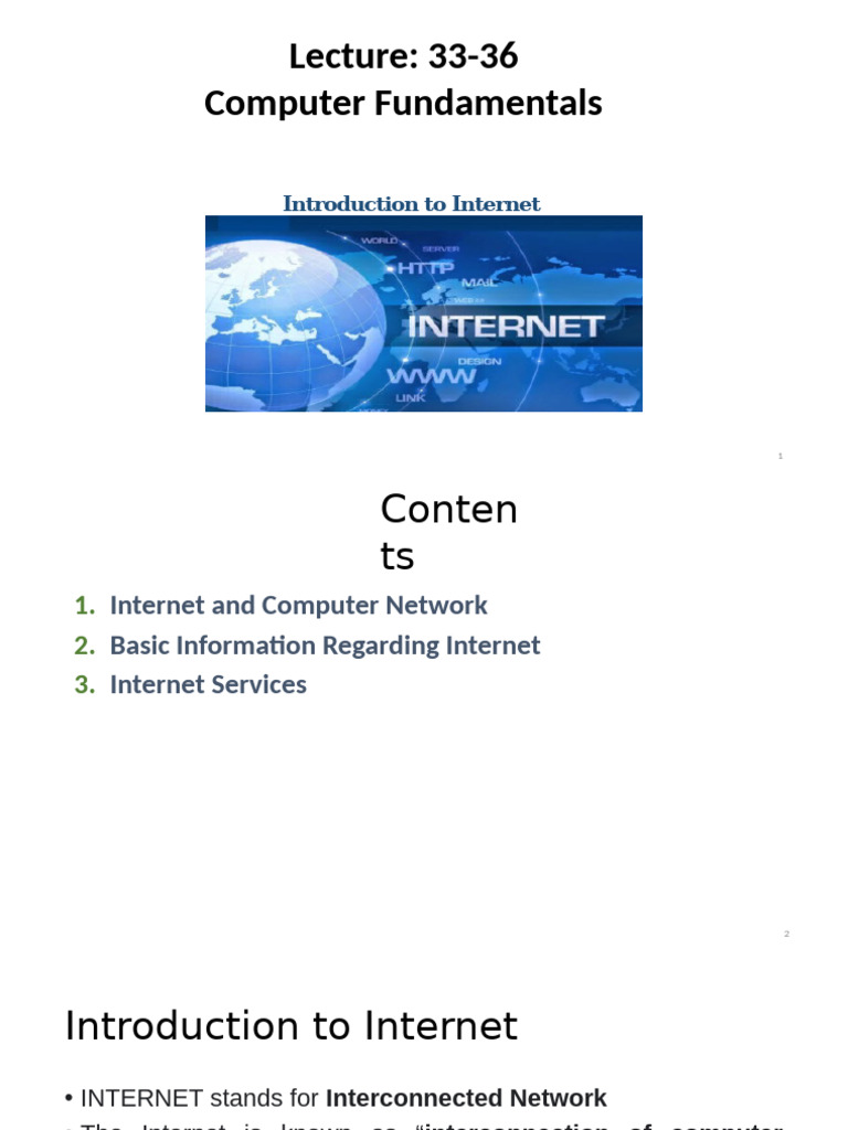 New-Lecture-Internet and OSI Model | PDF | Computer Network | Osi Model