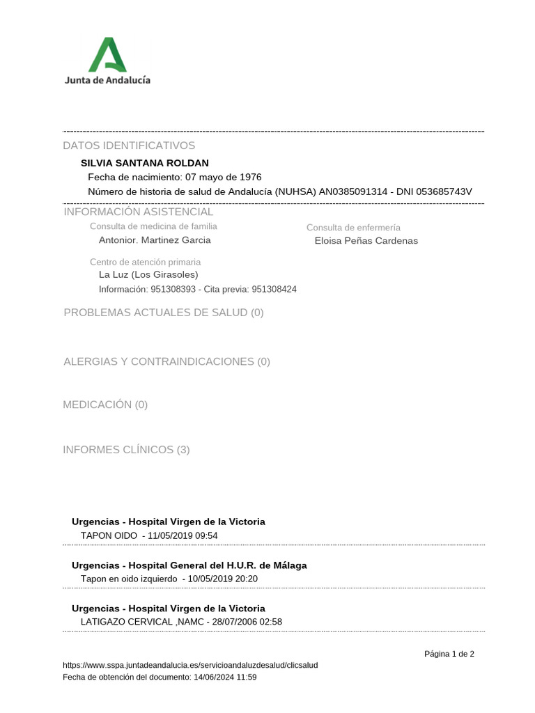 Datos Basicos de Salud | PDF