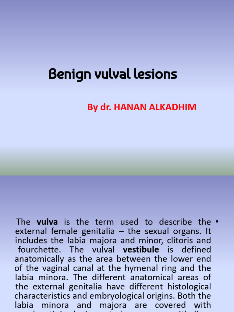 Understanding Vulval Lesions and Conditions | PDF | Vagina | Labia