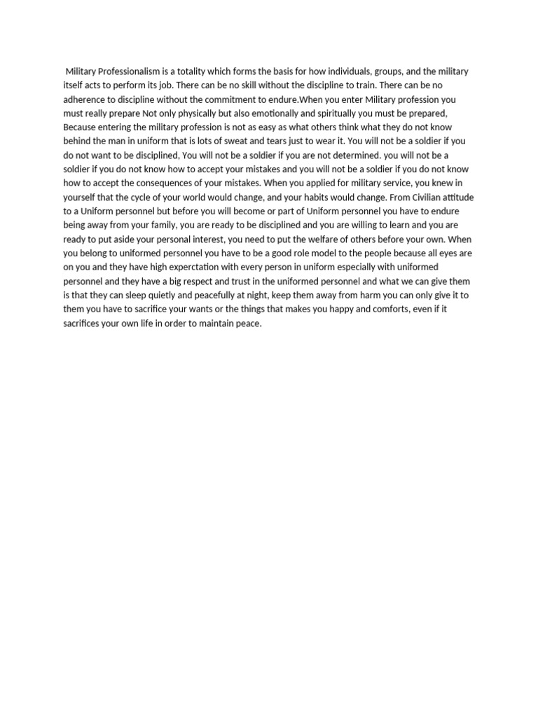 Military Profes-WPS Office | PDF